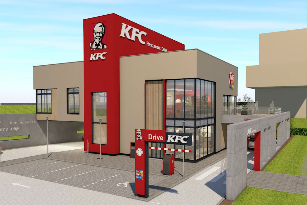 KFC opent restaurant aan A2